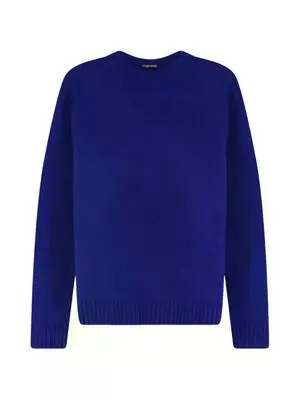 TOM FORD Ribbed-trim Crew-neck Sweater - Blue