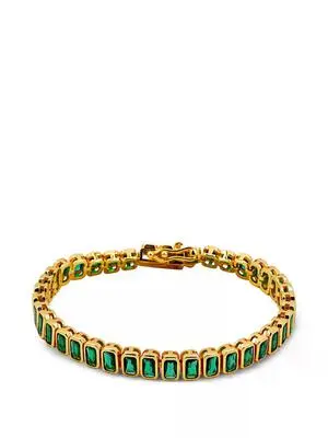 LADY D WORLD Emerald-radiance Tennis Bracelet