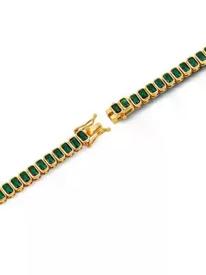 LADY D WORLD Emerald-radiance Tennis Bracelet