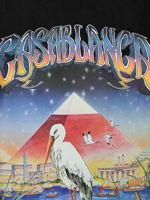 Casablanca Egypt As It Was' Oversized Short-sleeve T-shirt - Black