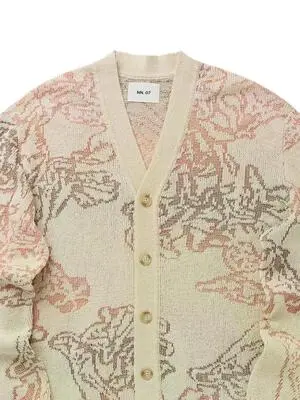 Nn07 Viggo Intarsia-knit Cardigan