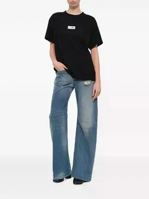 MAISON MARGIELA Logo Patch T-shirt - Black