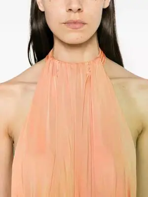 Arcina Ori Santina Halterneck Maxi Dress - Orange