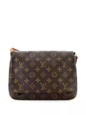 LOUIS VUITTON Musette Tango Handbag Monogram Canvas Shoulder Bag - Brown