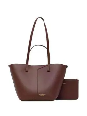 Emporio Armani 1981 Leather Shoulder Bag - Red