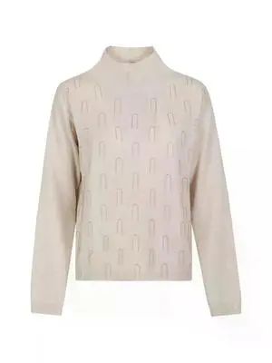 Fabiana Filippi Bead-embellished High-neck Sweater - Neutrals