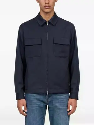 LARDINI Zip-up Flap-pocket Jacket