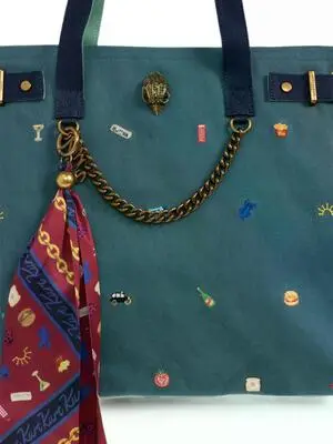 Kurt Geiger Solane Embroidered Tote Bag