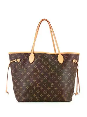 LOUIS VUITTON Neverfull Nm Monogram Canvas Mm Tote Bag - Brown