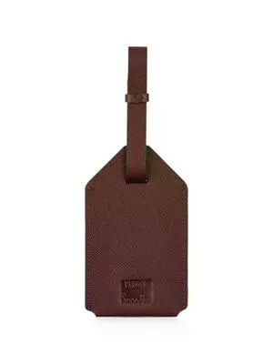 Paul Smith Dark Leather Luggage Tag - Brown