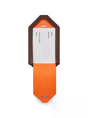 Paul Smith Dark Leather Luggage Tag