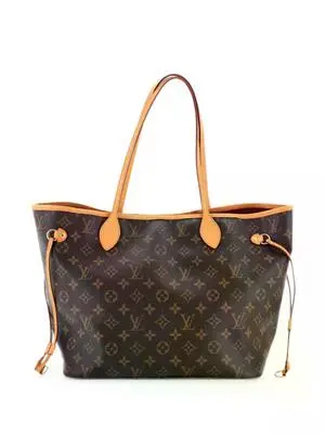 LOUIS VUITTON Neverfull Nm Monogram Canvas Mm Tote Bag - Brown