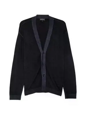 Emporio Armani Button-up Cardigan - Blue