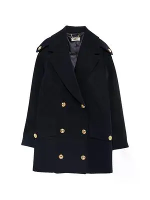 Elisabetta Franchi Double-breasted Coat - Blue