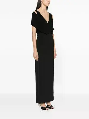 Patrizia Pepe V-neck Zip-fastening Maxi Dress