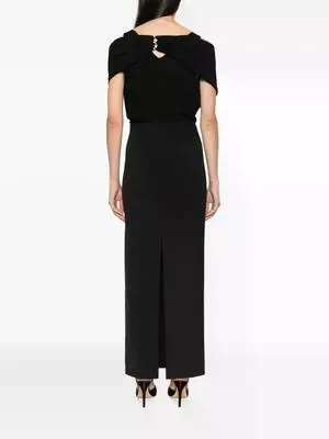 Patrizia Pepe V-neck Zip-fastening Maxi Dress