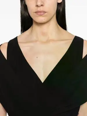 Patrizia Pepe V-neck Zip-fastening Maxi Dress