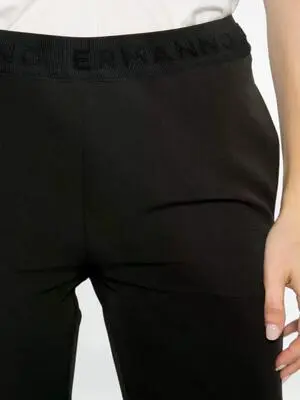 ERMANNO FIRENZE Logo Waistband Straight-leg Trousers