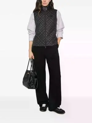 Moncler Quilted Sleeveless Jacket - Black