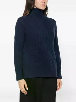 Marella Cable-knit Mock-neck Sweater