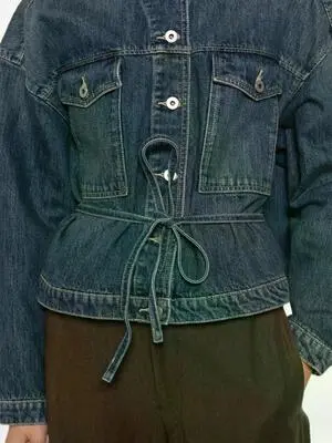 Soeur Lys Belted Denim Jacket