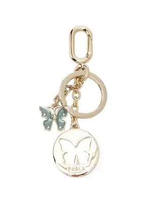 Furla Butterfly Charm Keyring - Gold