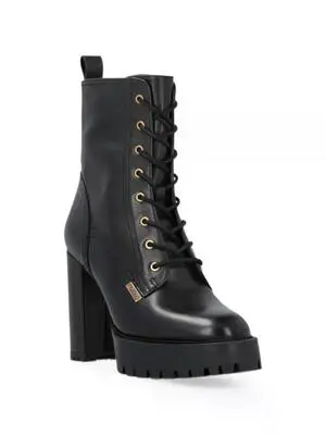 Pinko Lace-up Platform Ankle Boots