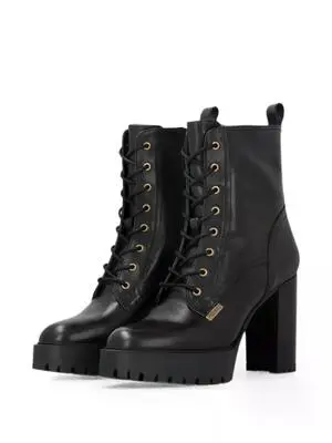 Pinko Lace-up Platform Ankle Boots