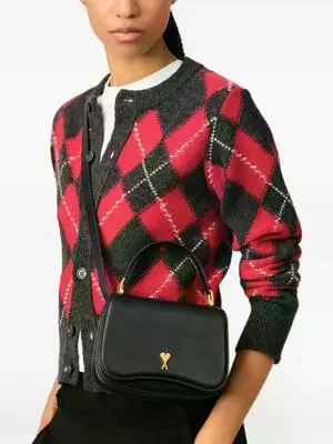 AMI Paris Cowhide Leather Paris Paris Top-handle Bag
