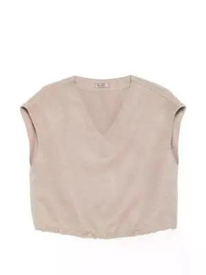 Herno V-neck Vest - Neutrals