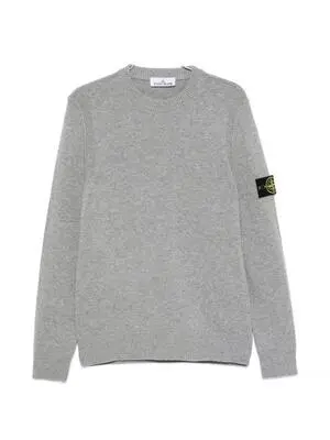 Stone Island Logo-patch Sweater - Grey