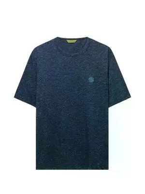 Shanghai Tang Shou Logo-embroidered T-shirt - Blue