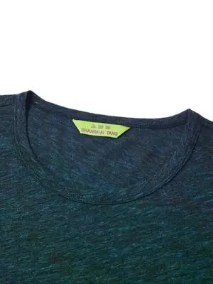 Shanghai Tang Shou Logo-embroidered T-shirt - Blue