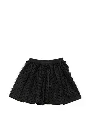 Cecilie Bahnsen Fiamma Fil-coupé Skirt - Black
