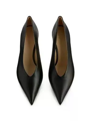 Le Monde Beryl Babouches Leather Heeled Pumps