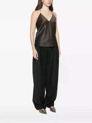 Sportmax Spxpiombo V-neck Chain-strap Top
