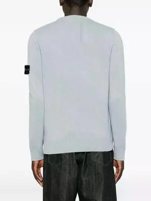 Stone Island Logo-patch Crew-neck Sweater