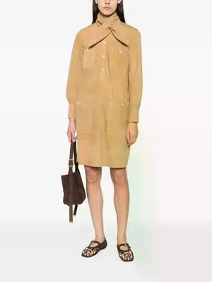 Polo Ralph Lauren Suede Mini Dress - Brown