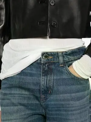 Brandon Maxwell Campbell Spiral-seam Jeans