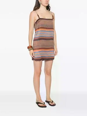 Faithfull The Brand Estrella Striped Mini Dress