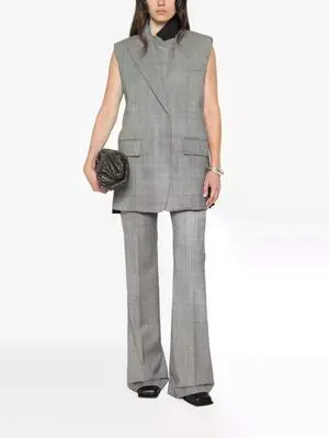 Sportmax Spxanfora Prince Of Wales Check Trousers - Black