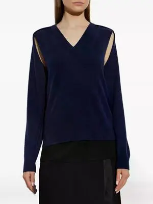 JIL SANDER Cut-out V-neck Sweater