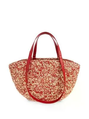 Loewe Eclipse Anagram Raffia Tote Bag