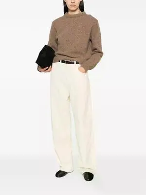 RÓHE Corduroy Cotton Trousers - Neutrals