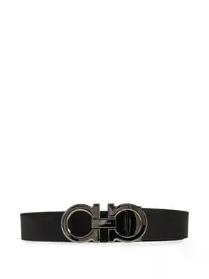 FERRAGAMO Gancini Reversible Belt - Green