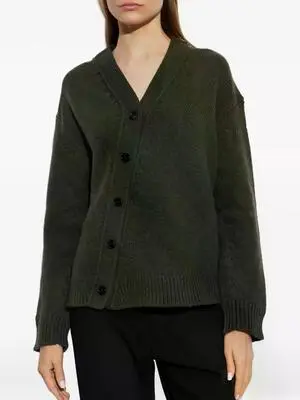 JIL SANDER V-neck Ribbed-trim Cardigan