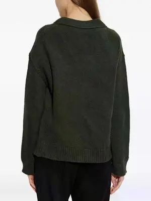 JIL SANDER V-neck Ribbed-trim Cardigan