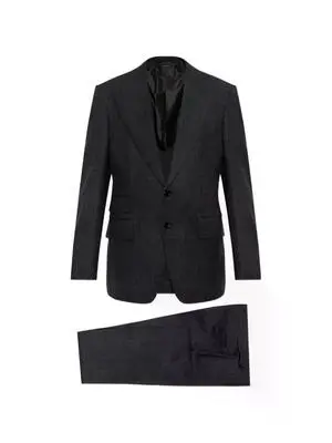 TOM FORD Check-pattern Wool Suit - Grey