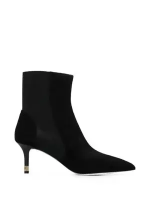 Furla Aria Suede-panelled Ankle Boots - Black