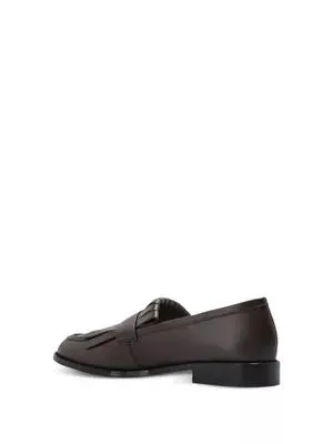 Furla Fringe Detail Logo Plaque Loafers